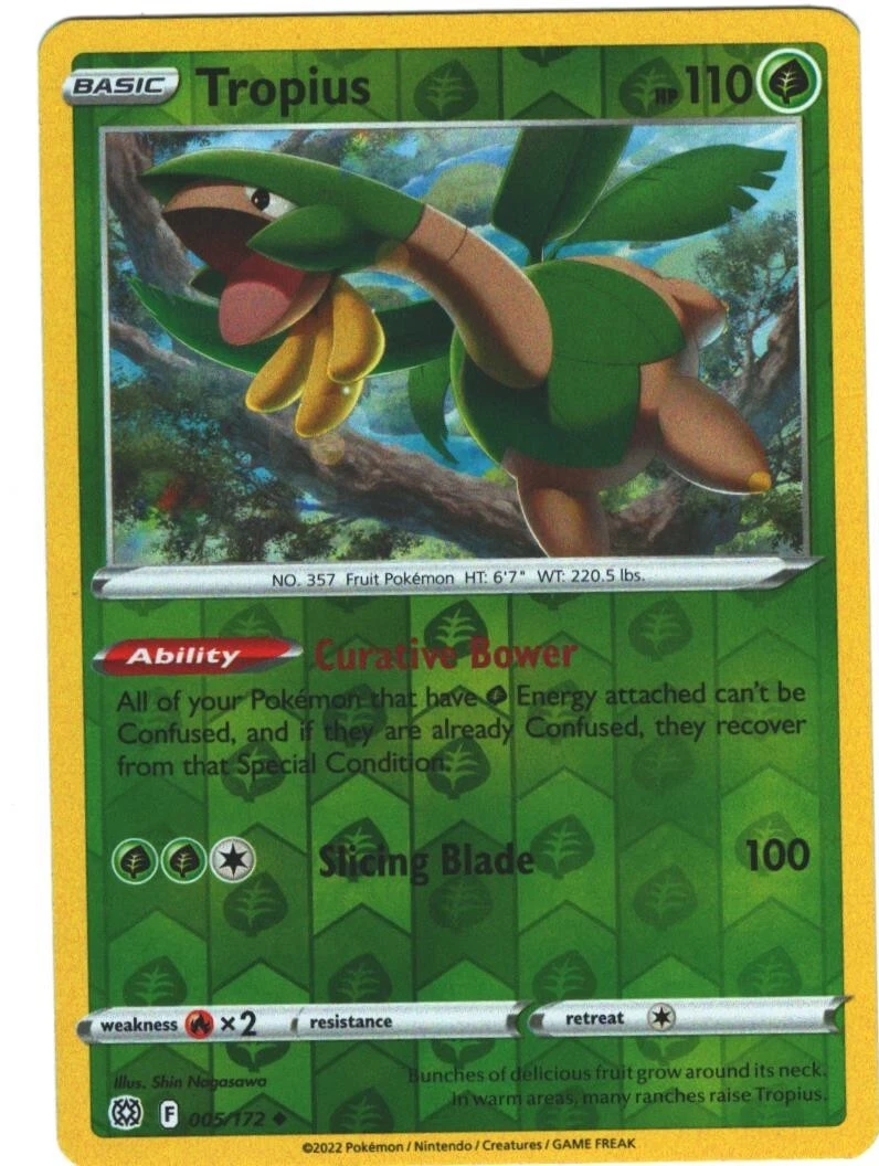 Tropius Pokemon Card