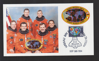 USA klasse Raumfahrt Karte Crew Of The Space Shuttle Mission STS-68 ...