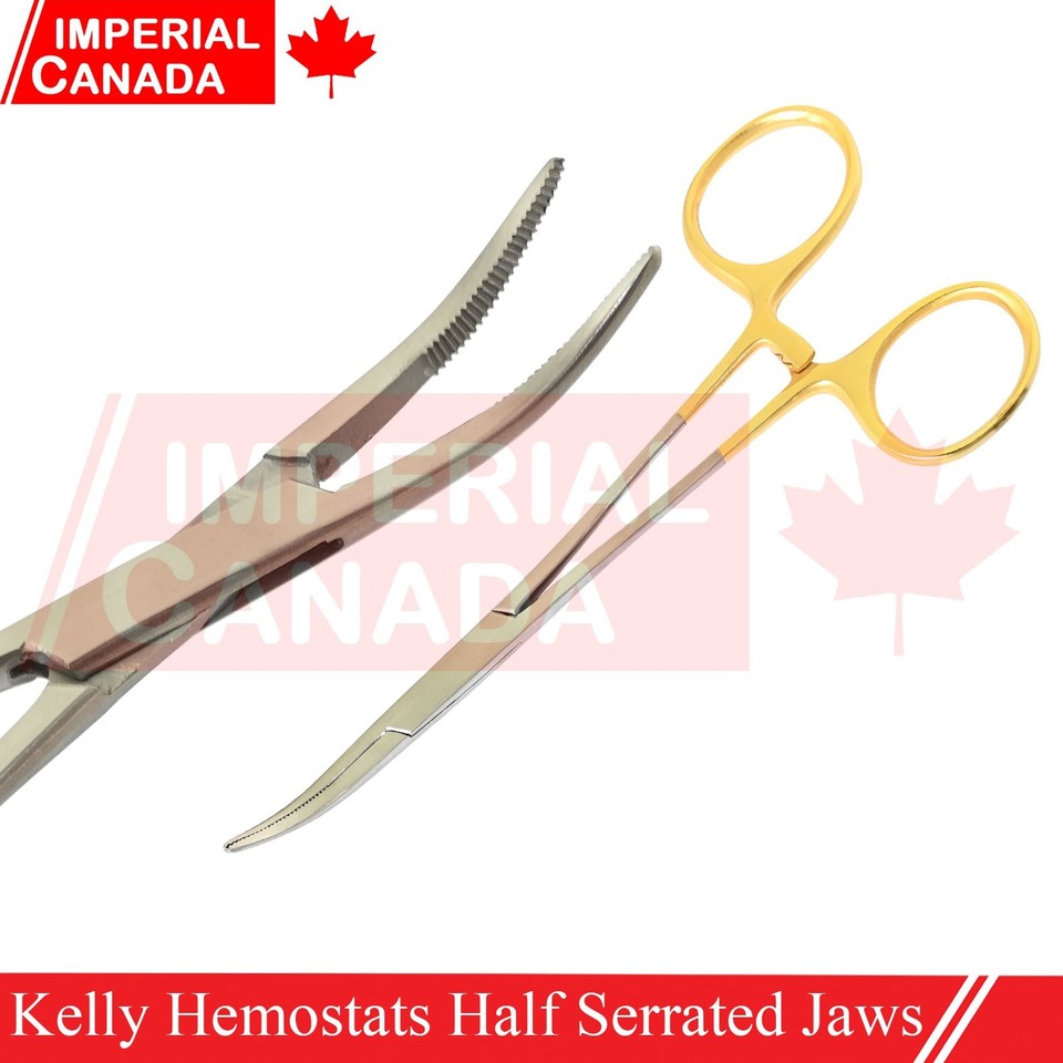 Surgical Hemostat Straight Kelly Locking Clamp Veterinary Forceps ...