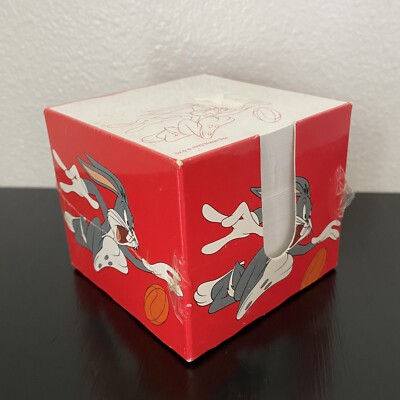 VTG Looney Tunes Bugs Bunny Basketball Warner Bros Note Holder Notepad ...