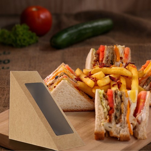 50 Pcs Sandwiches Storage Box Cakes Wrapping Box Paper storage ...