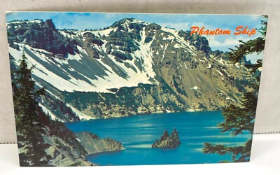 Postcard Phantom Ship Kerr Notch Crater Lake Vintage Souvenir Oregon ...