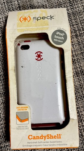 Speck Candy shell Case for iPod Touch 4th Generation -White/Red #SPK-A0646 | eBay