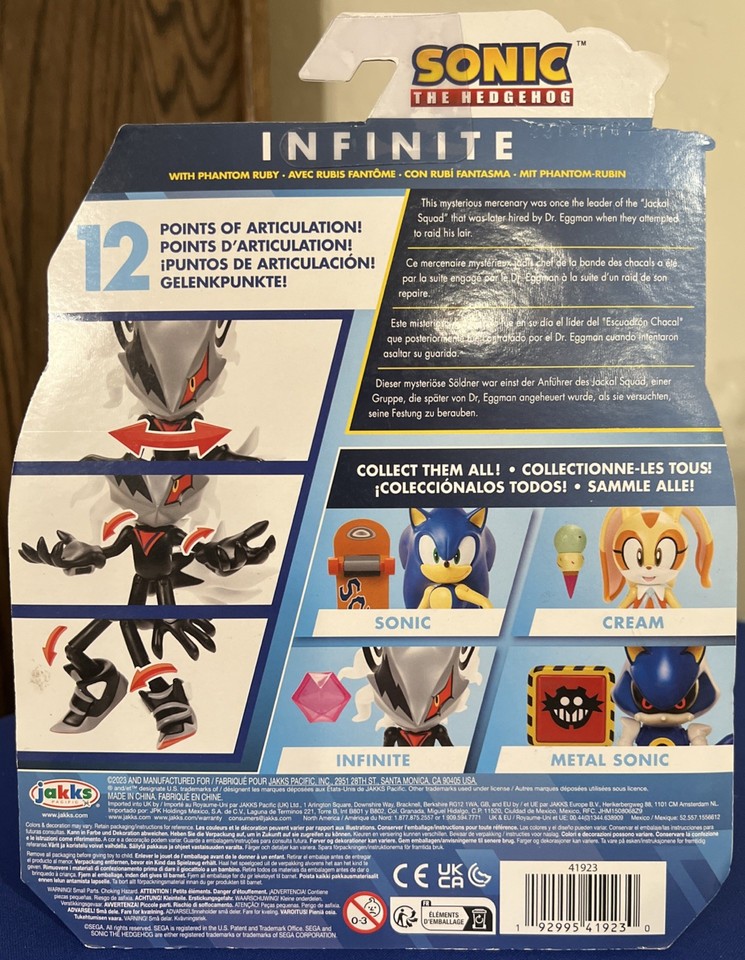 Sonic the Hedgehog INFINITE With Phantom Ruby Jakks Pacific 2023 | eBay