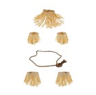 Adult Gray Scarecrow Felt Hat Faux Straw Kit Halloween Costume ...