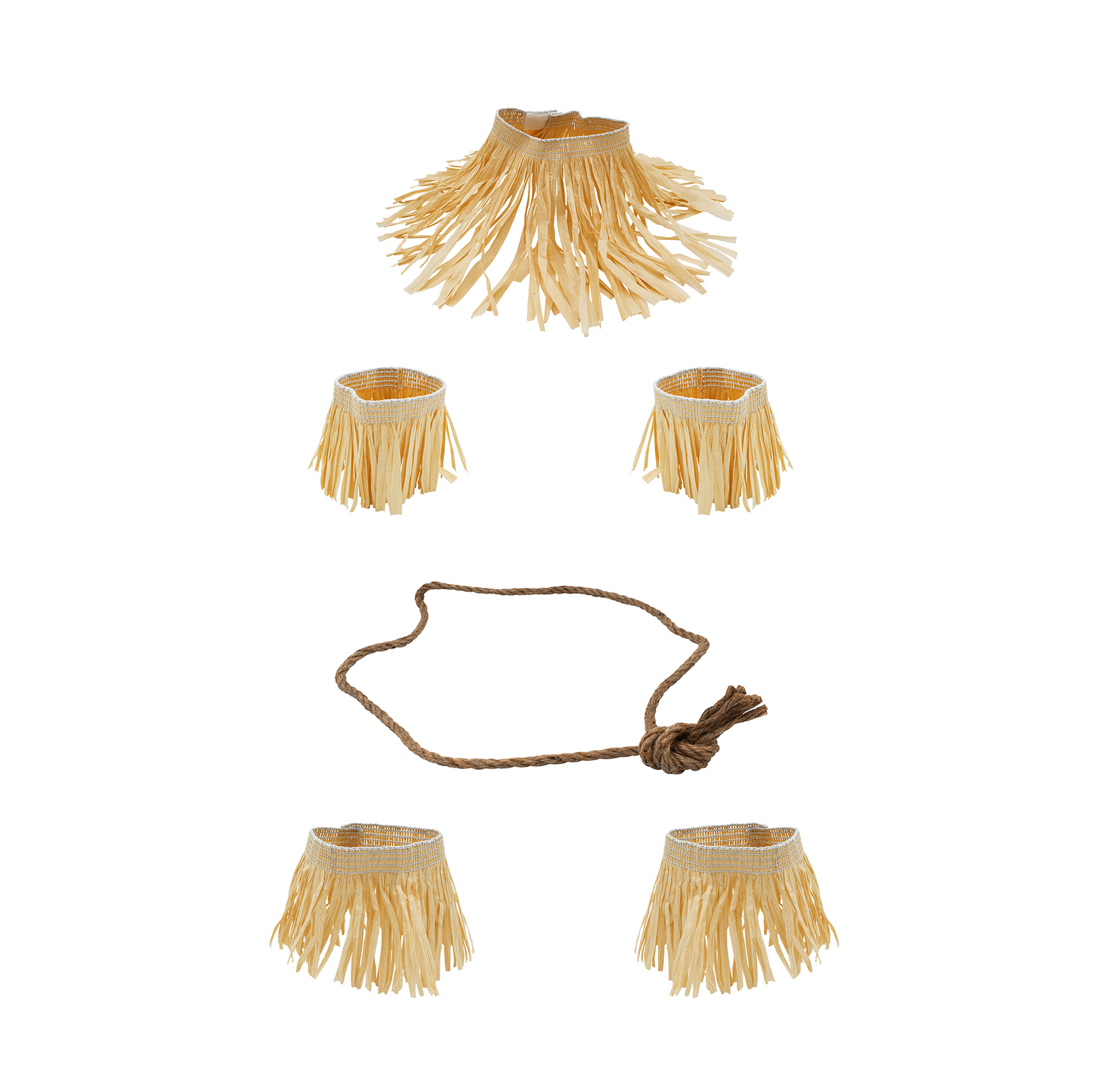 Adult Gray Scarecrow Felt Hat Faux Straw Kit Halloween Costume ...