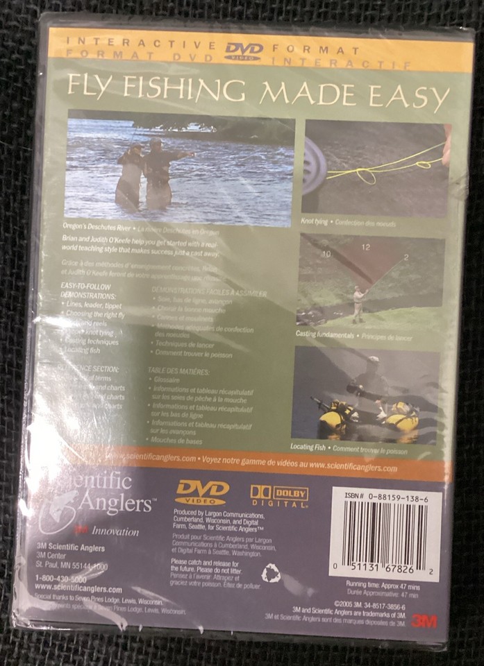 Scientific Anglers Fly Fishing Made Easy DVD Interactive Learn to Fly ...