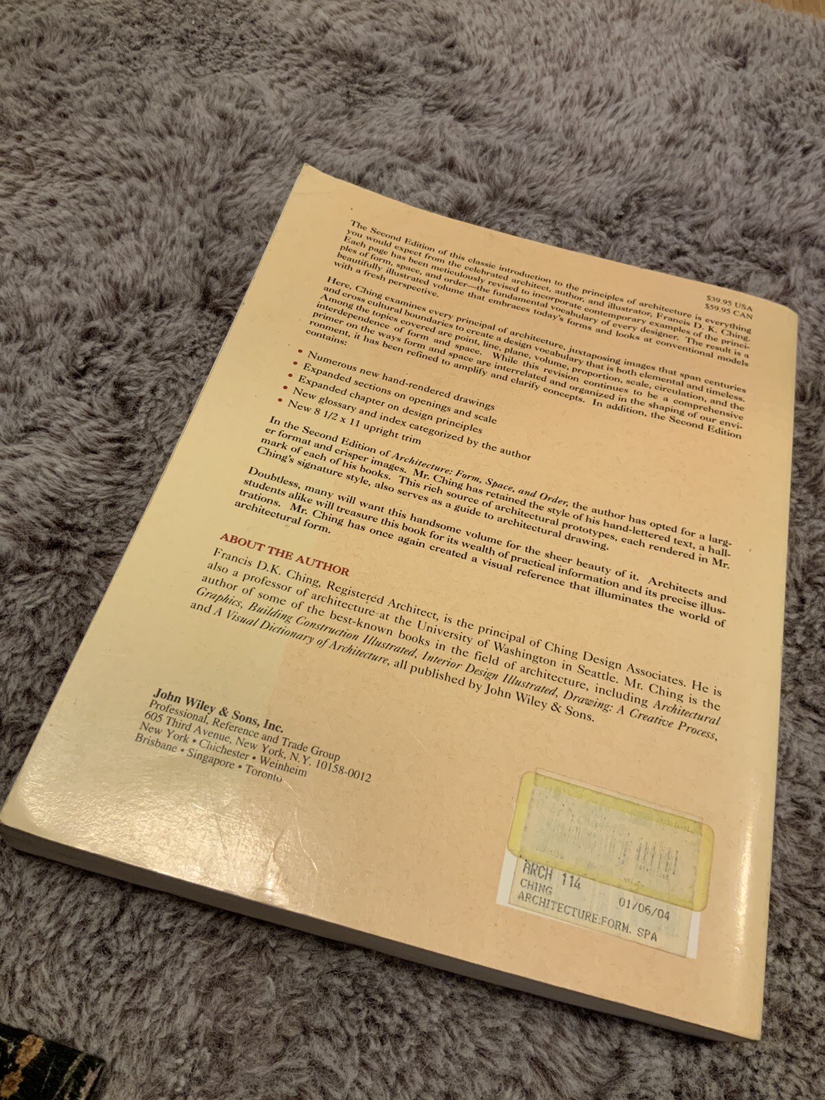 Architecture : Forms, Space, and Order by Francis D. K. Ching (1996 ...