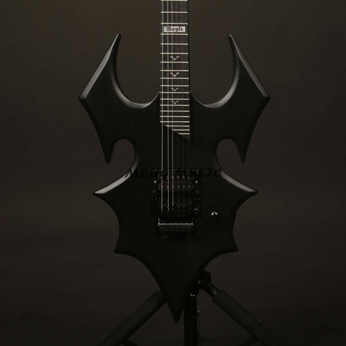 Classic Modern Shaped Electric Guitar with Bats Inlay Vibrato System ...