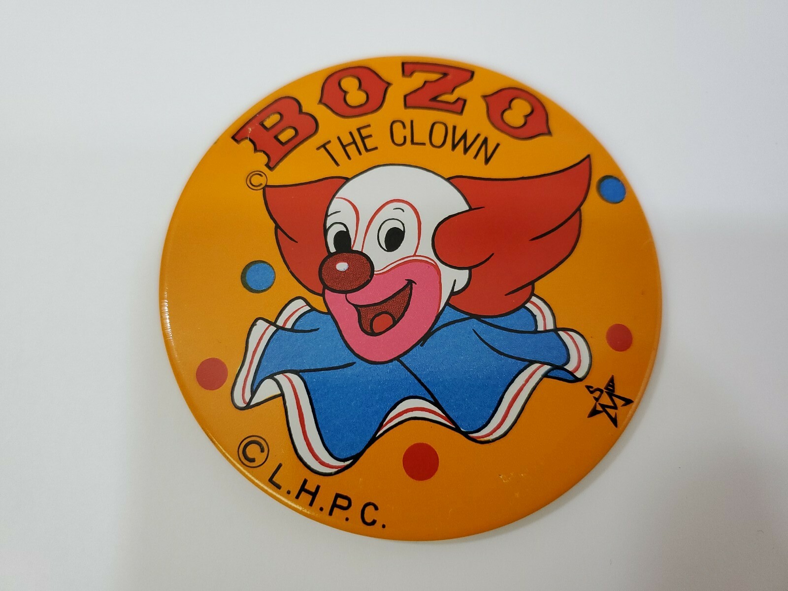 Bozo the Clown Larry Harmon Vintage Advertising Pin-Back Button Rare ...