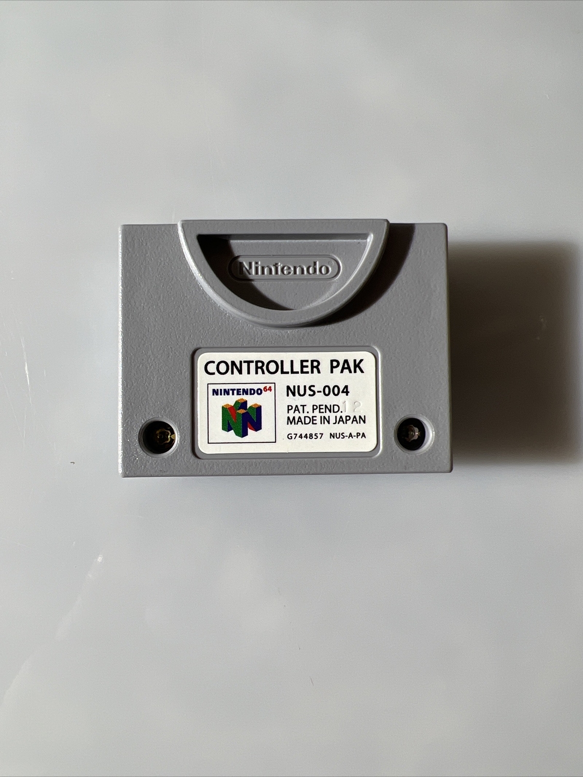 Nintendo 64 Controller Pak NUS-004 Memory Card (SFW17) - La Paz County ...