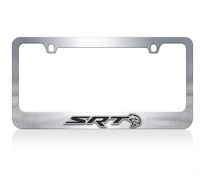 Dodge SRT Hellcat License Plate Frame (Chrome) | eBay