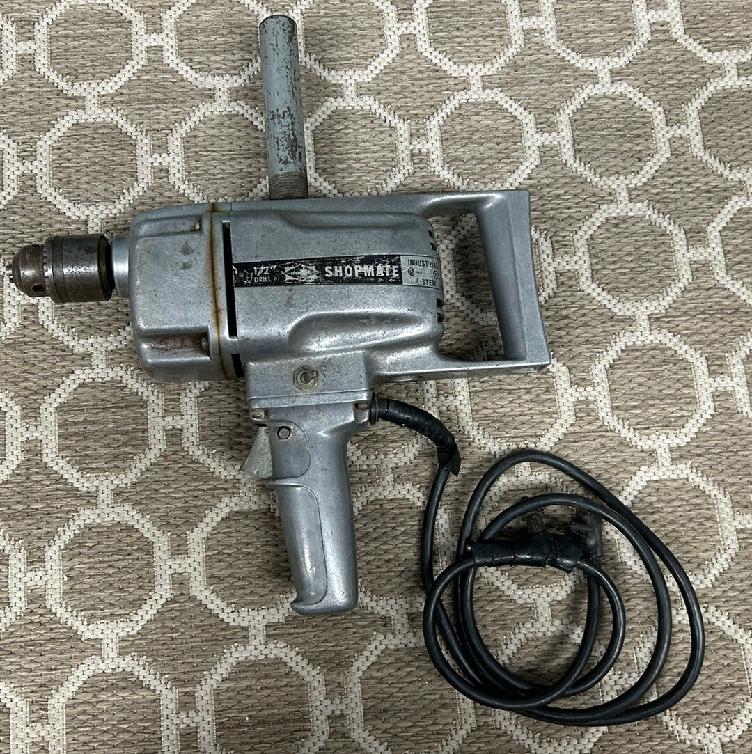 Vintage Shopmate Corded Drill 1/2” Industrial ELECTRIC DRILL 500RPM | eBay