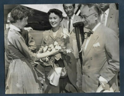 JAPAN FOREIGN MINISTER MAMORU SHIGEMITSU IN CALIFORNIA 1955 ORIG Press ...