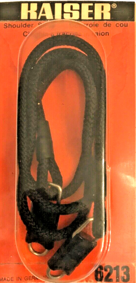VINTAGE KAISER FABRIC NECK & SHOULDER STRAP FOR SINGLE LENS REFLEX FILM ...
