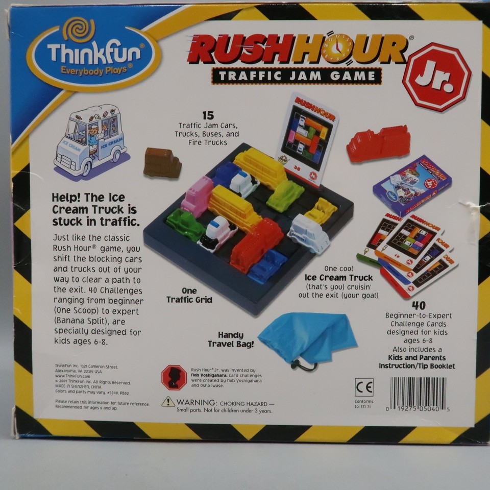 RUSH HOUR JR. Traffic Jam Game Ages 6+ Single Player Travel | eBay