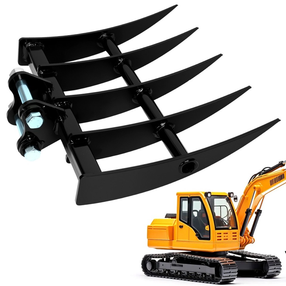 Mini Excavator Rake Mini Attachment Digger Rake 490mm 25mm for Small ...