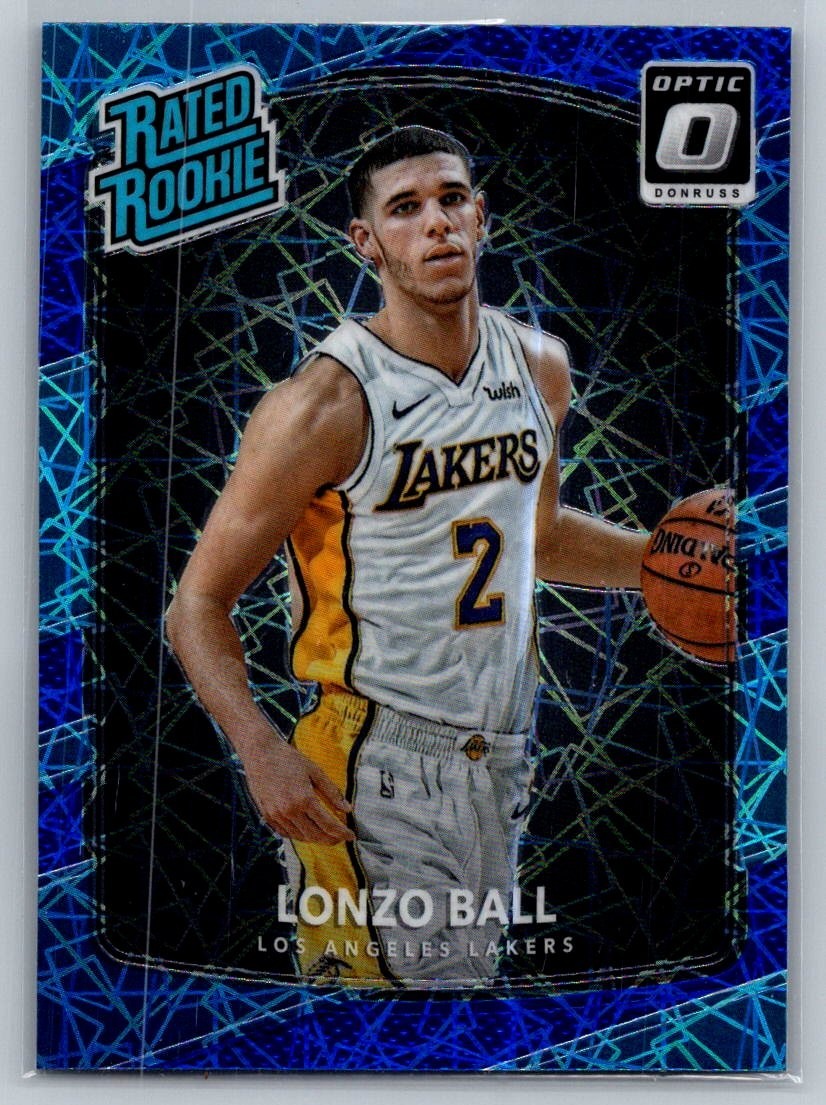 2017-18 Panini Donruss Optic - Rated Rookie Lonzo Ball #199 Blue ...