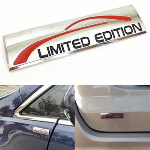 Car Glossy Silver 3D Metal Limited Edition Logo Emblem Auto Badge ...