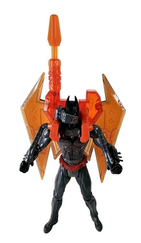 Batman Begins Power Tek Lightsuit Action Figure Mattel Blue Orange Wing ...