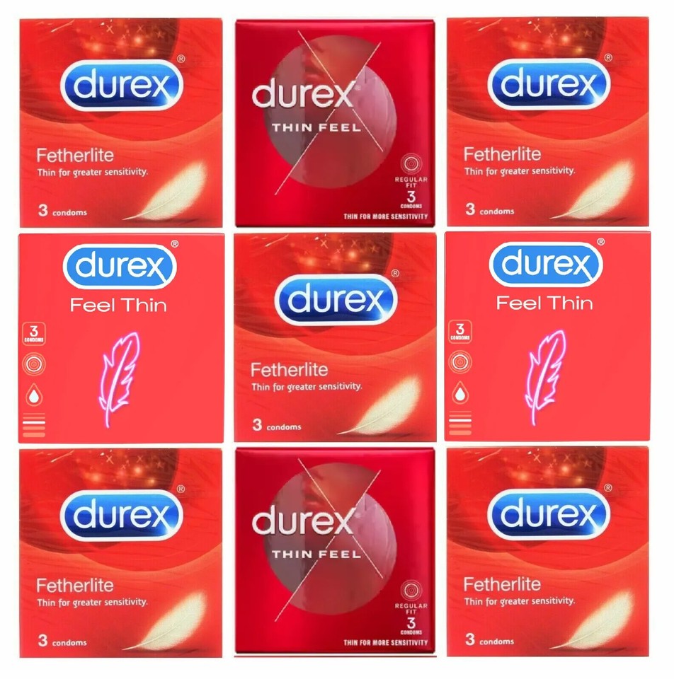 Durex Featherlite Ultra Thin Feel Elite Feel Thin Condoms *Sealed ...