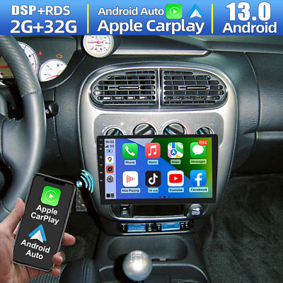 For 2000-2005 Dodge Neon Apple Carplay Android Auto Car Stereo Radio ...
