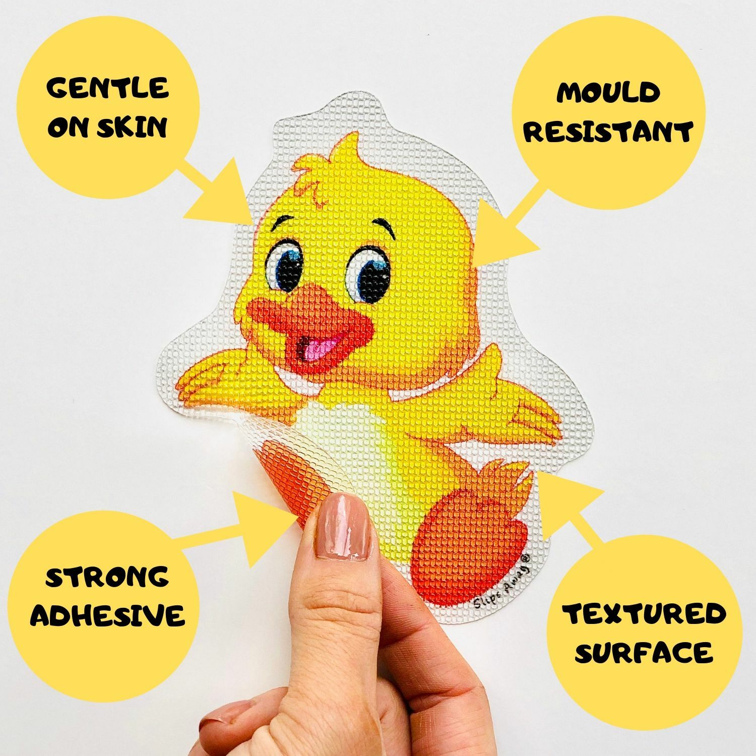 NON SLIP SAFETY FUN BABY BATH SHOWER CARTOON MAT STICKERS FOR CHILD ...
