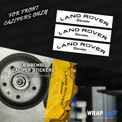 'LAND ROVER / BREMBO' Caliper Stickers for RANGE ROVER SPORT L461 ...