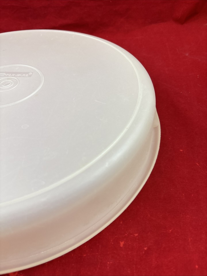 Vintage Tupperware 12” Round Pie Cupcake Cookie Container #242-5 with ...