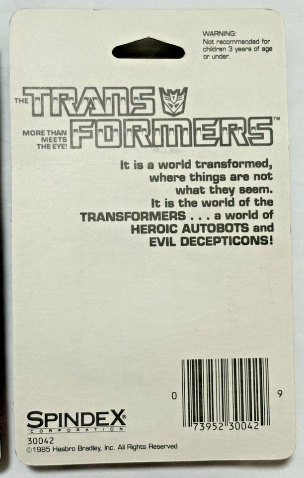 Vintage G1 Transformers - Character Eraser New In Package Spindex 1985 ...