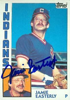 Jamie Easterly autographed Baseball Card (Cleveland Indians) 1984 Topps ...