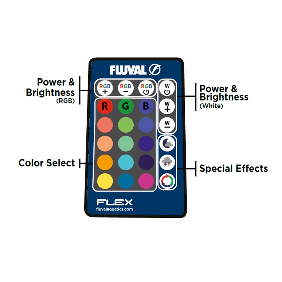 Fluval Flex LED Nano White Aquarium Tank Integral Filter & Remote opt ...