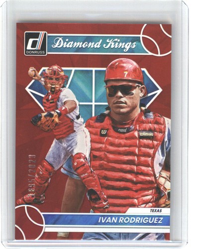 2023 Donruss 3 Ivan Rodriguez Holo Red DK,SN2023 Texas Rangers | eBay