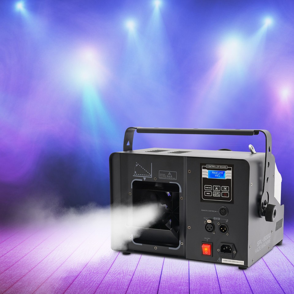 1500W Metal Stage Mist Haze Machine W/Remote Control DJ Stage Effect ...