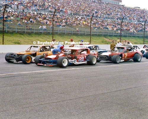 Richie Evans & Guy Chartrand at Pocono Raceway Photo | eBay
