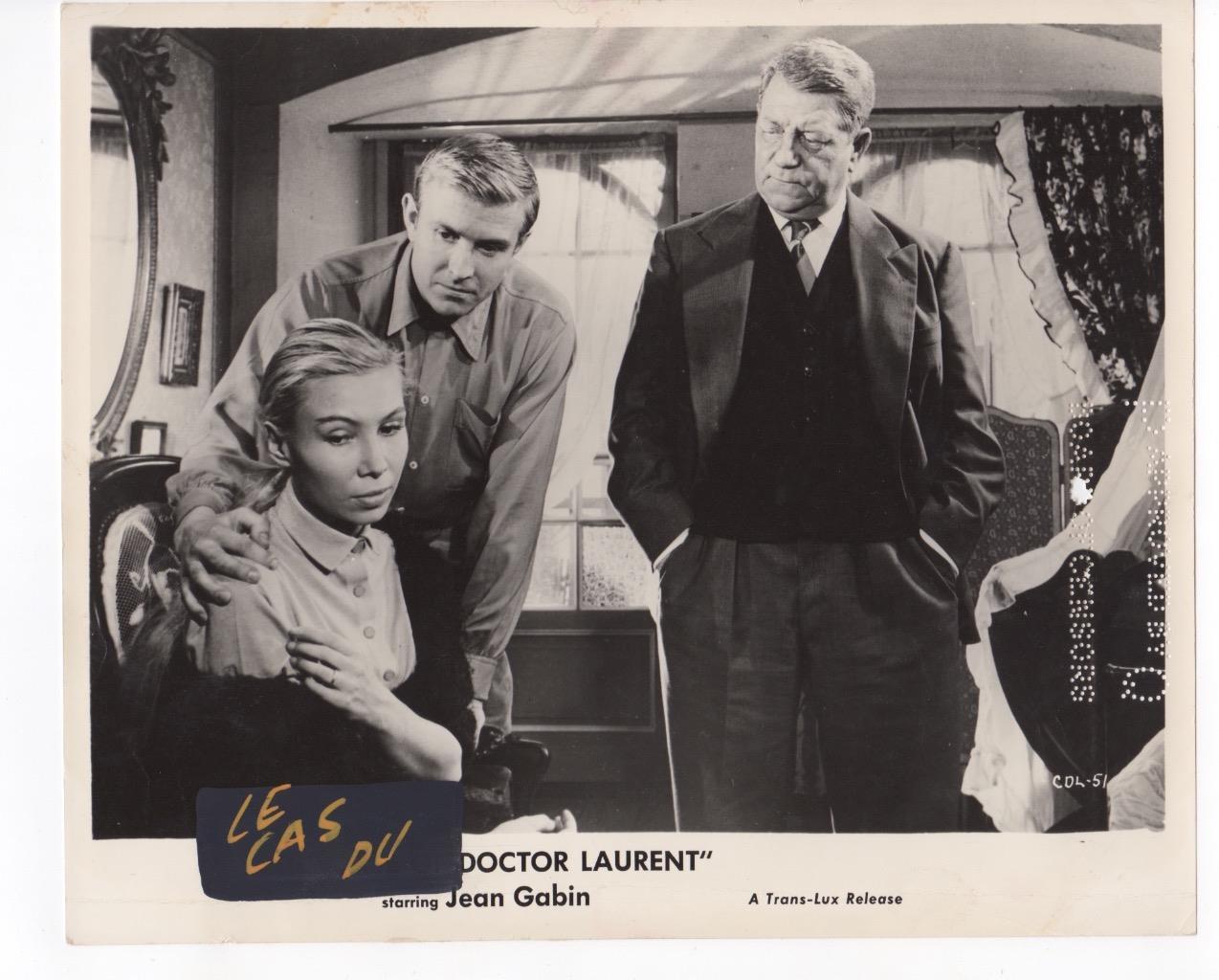 Jean Gabin, Nicole Courcel," The Case Of Doctor Laurent " Vintage Movie ...