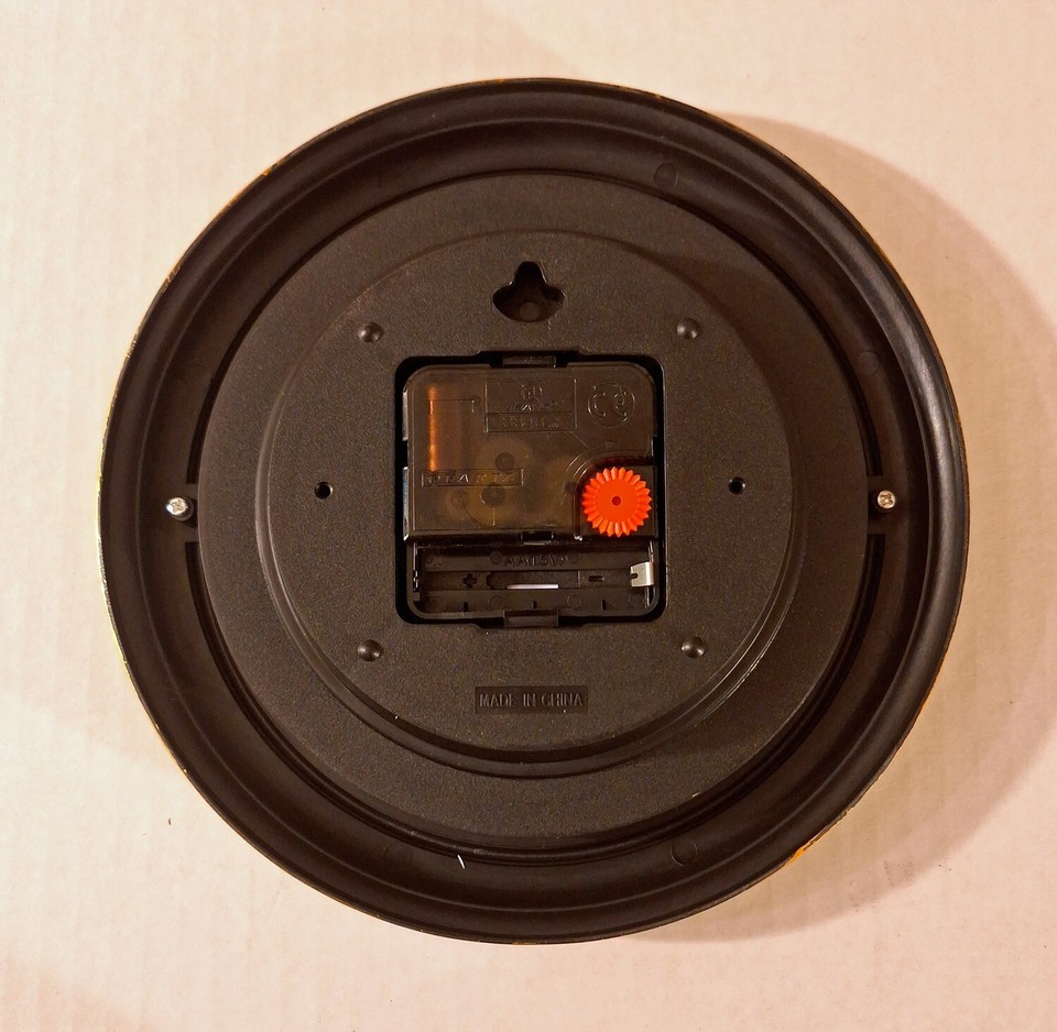 Old Antique Zenith Black Dial Wall Clock - Vintage Tube Radio Style w ...