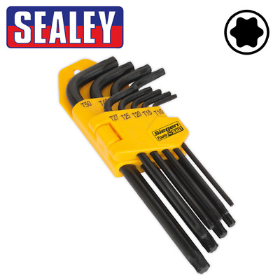 Sealey Siegen LongReach TRX TORX Key Set 9pc T10 T15 T20 T25 T27 T30 ...