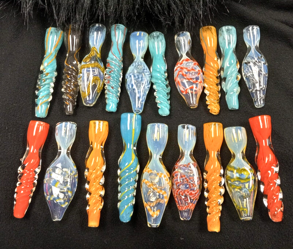 😎 5 PCS 💜 TOBACCO SMOKING DUGOUT BAT PIPE HITTER GLASS CHILLUM 💚 RANDOM ...