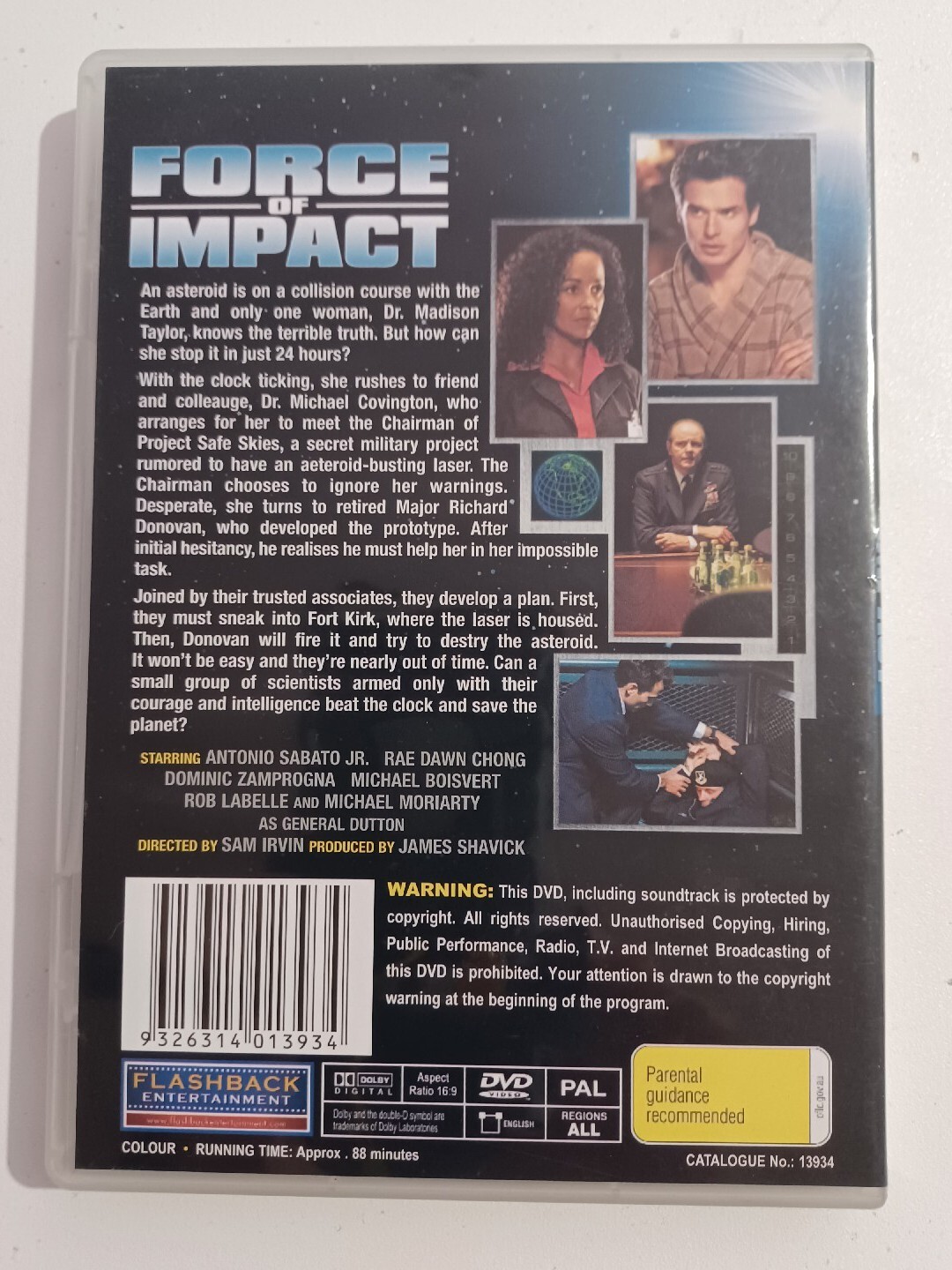 Force Of Impact AKA Deadly Skie DVD GC Region All Antonio Sabato Jr ...