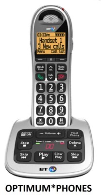 BT 4500 Single Big Button Digital Cordless Telephone With Nuisance Call ...