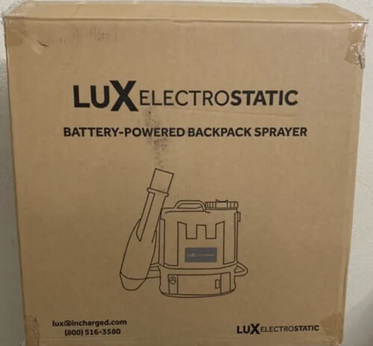 Lux Electrostatic Battery Powered Backpack Sprayer Brand New | eBay