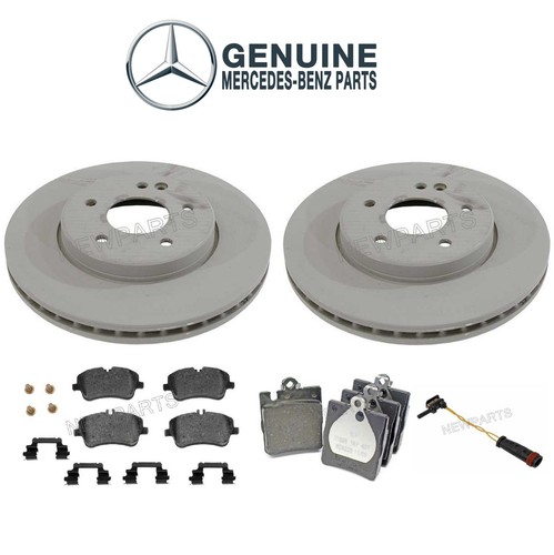For Mercedes W203 C350 Front Disc Brake Rotors and Pads & Sensor & Rear ...