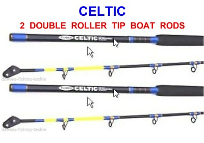 2025 2 CELTIC 7ft ROLLER TIP BOAT RODS SEA FISHING TACKLE COD POLLOCK ...