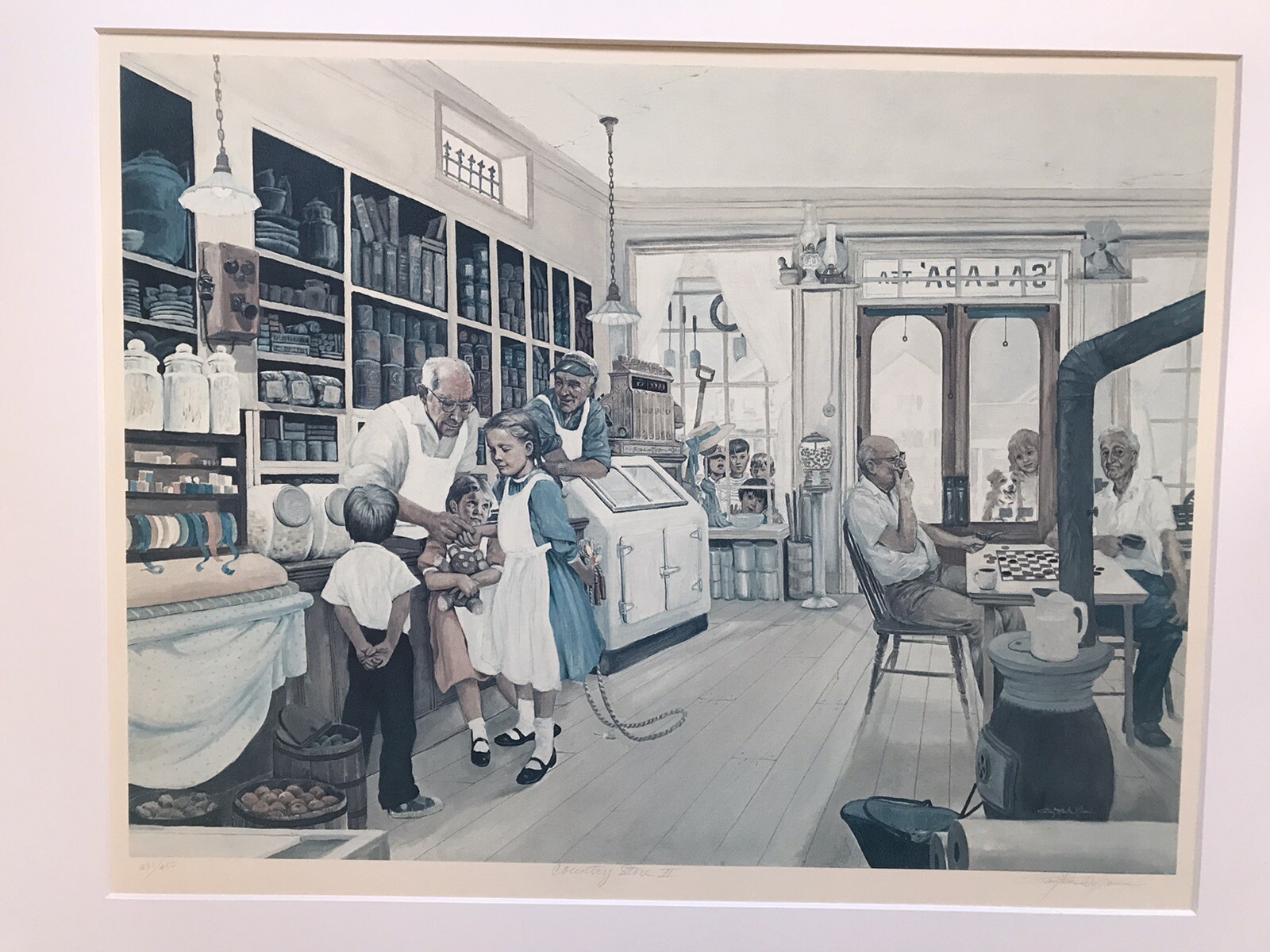 Pencil Signed Gary MacWilliams Print Titled Country Store II. Framed ...