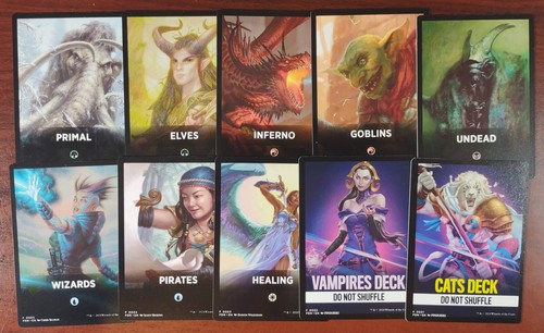 FOUNDATIONS Beginner Box Front Card Set of 10 ~mtg Deck Identifier | eBay