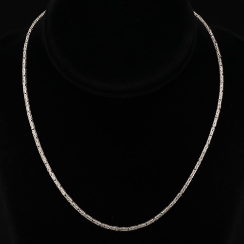 VTG Sterling Silver & 18K Gold - BALI 3mm Byzantine Chain 20.5 ...