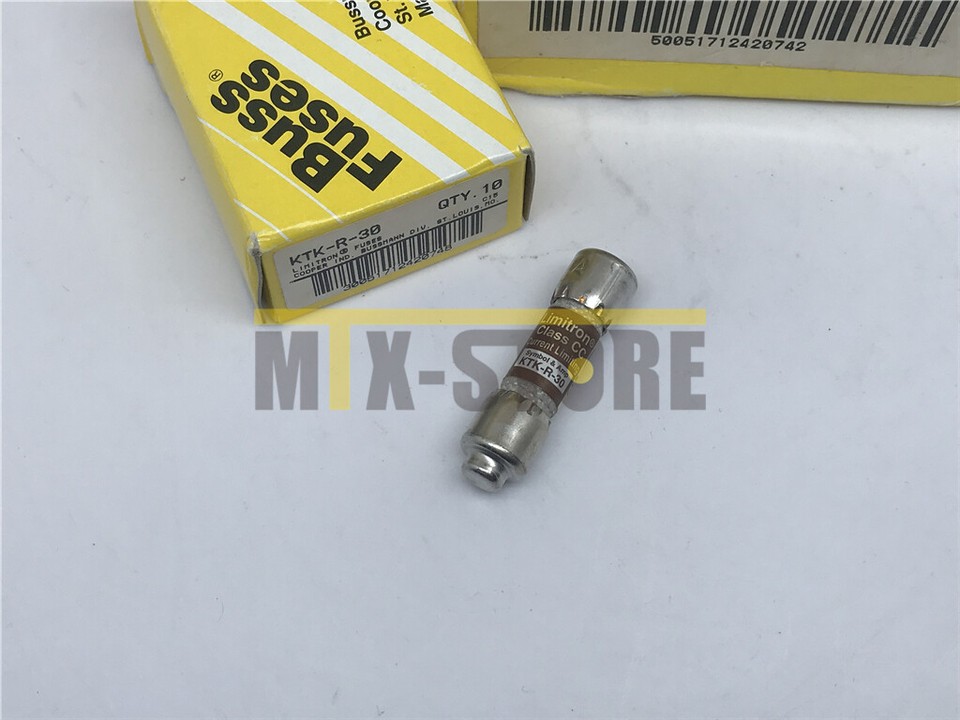 10pcs Bussmann KTK-R-30 ( KTK-R-30) 30 Amp 600V Fast-Acting Fuses | eBay