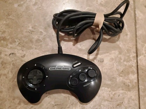 OEM Sega Genesis 3 Button Controller Model 1650 - Black Works | eBay