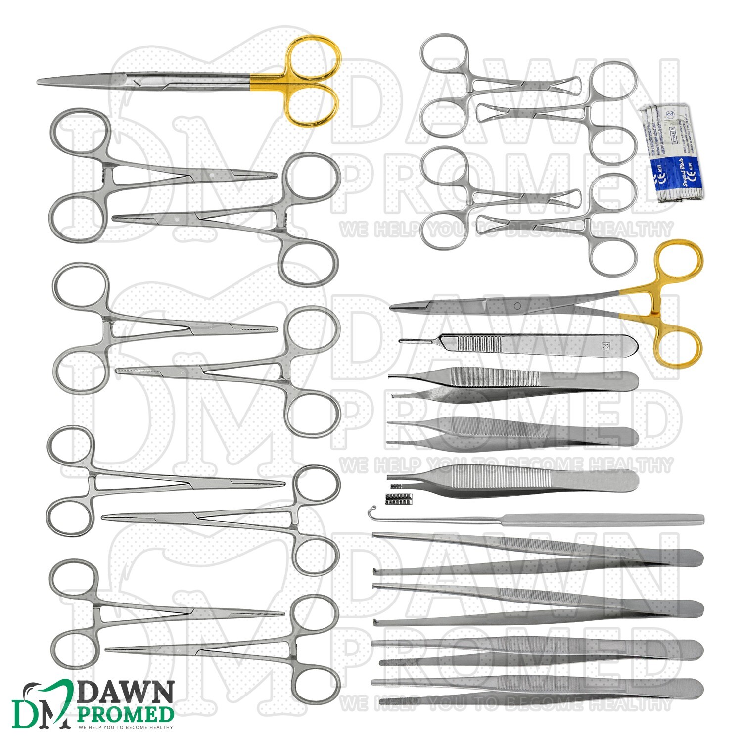 27 Pcs Male Dog Testicles Neutering Castration Kit German Grade ...